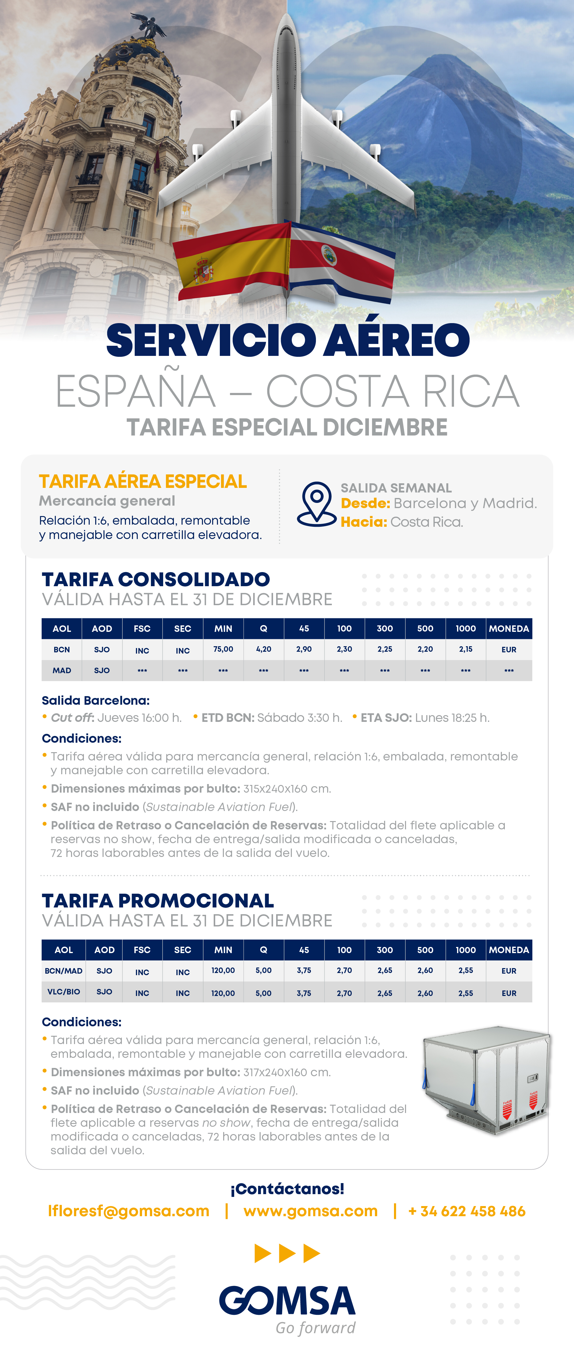**OLO NETWORK** TARIFA AÉREA ESPECIAL ESPAÑA → COSTA RICA TODO ...